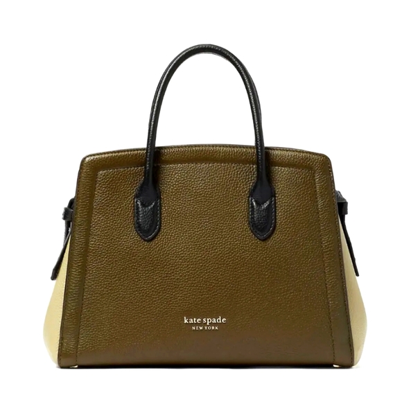 kate spade | Bags | Kate Spade Satchel Knott Colorblock Duck Green ...